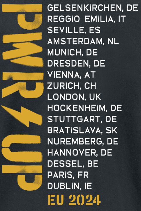 PWRUP European Tour 2024 | AC/DC T-Shirt | EMP