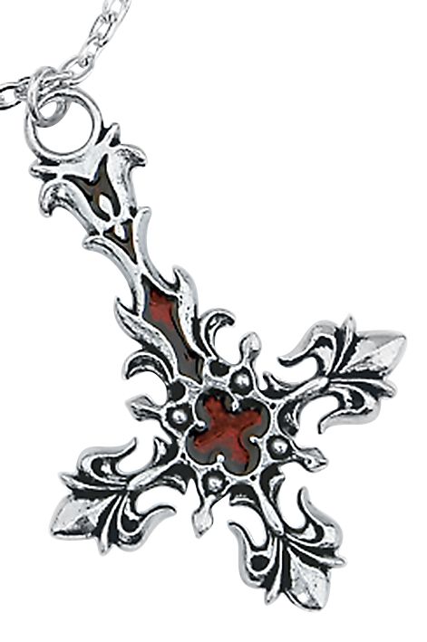 St. Lucifer's - Red Blood Cross | Alchemy Gothic Necklace | EMP