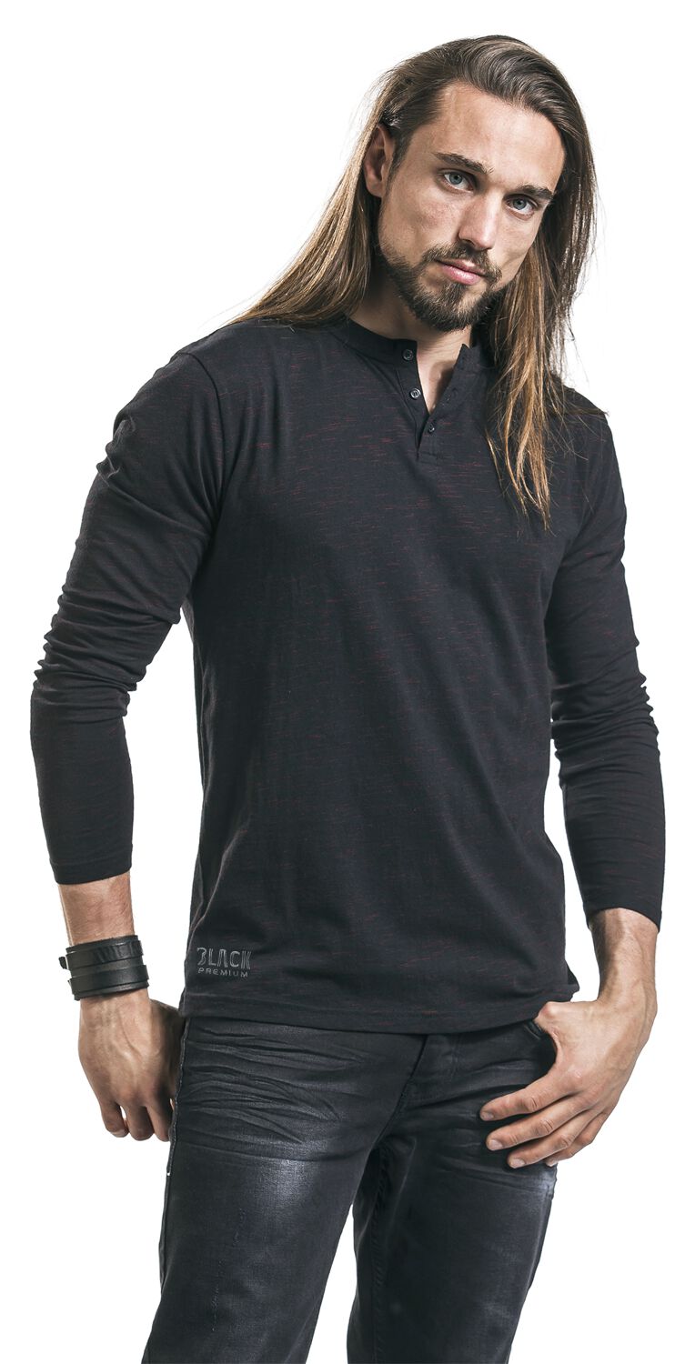 Through The Glass | Black Premium by EMP Long-sleeve Shirt | EMP