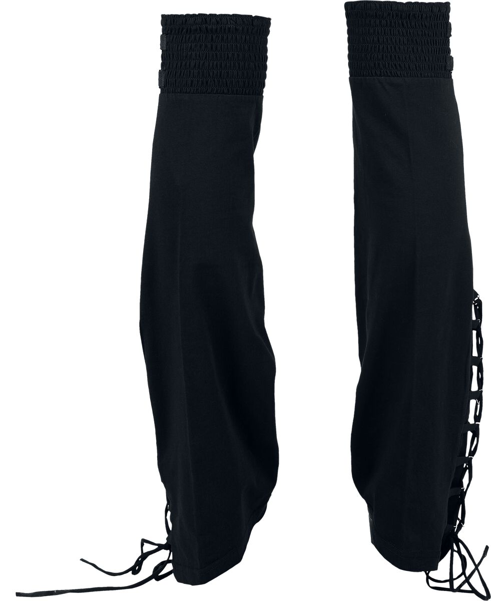 Leg Warmers with Lacing and Buckles | Gothicana by EMP Knee Socks | EMP