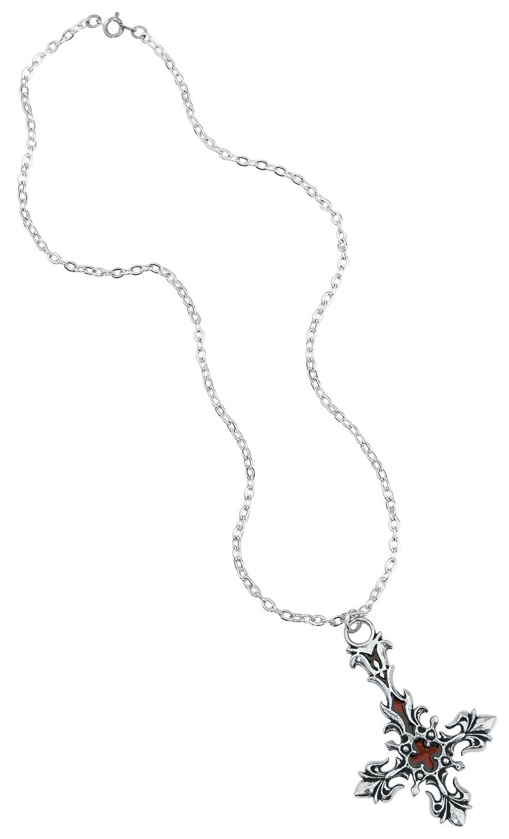 St. Lucifer's - Red Blood Cross | Alchemy Gothic Necklace | EMP