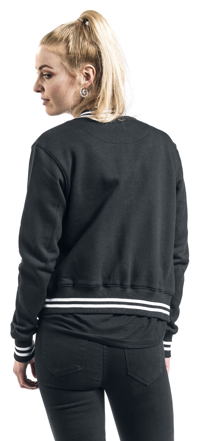Ladies College Sweat Jacket | Urban Classics Varsity Jacket | EMP