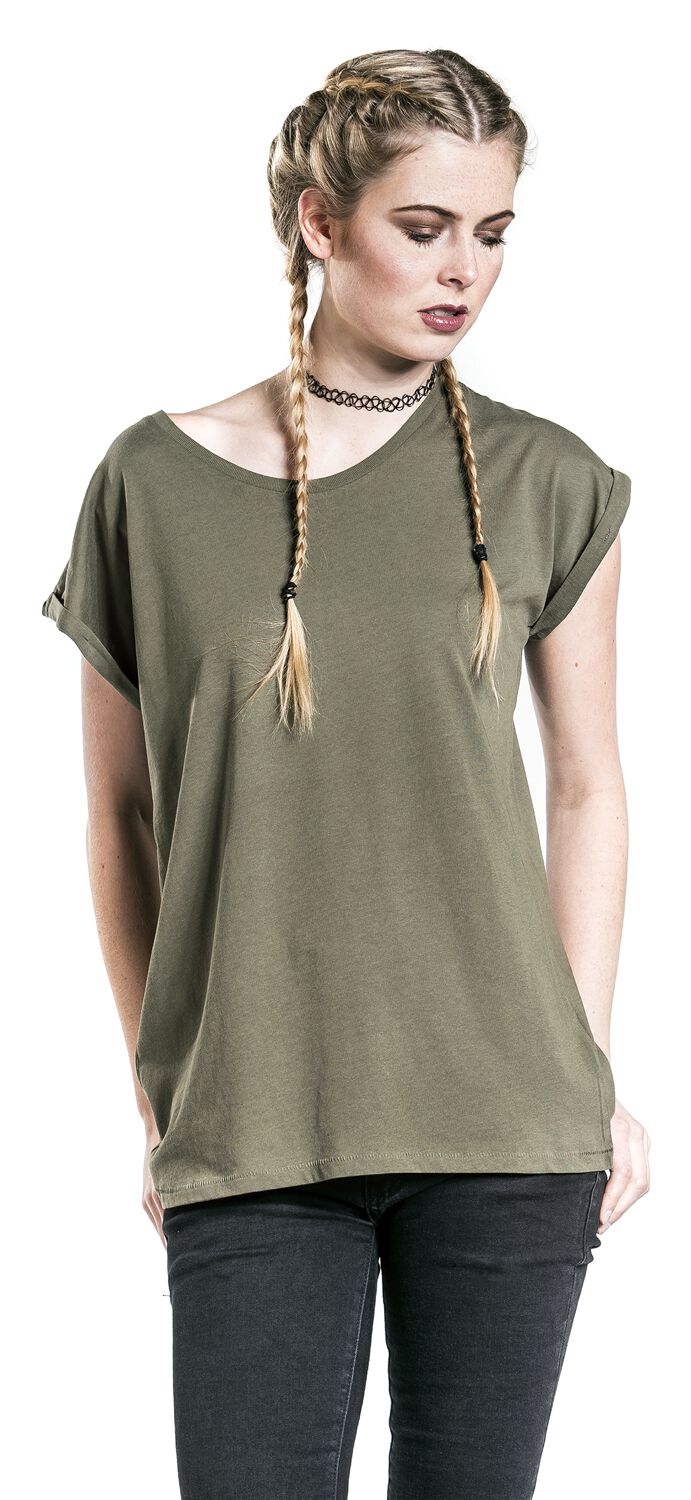 Ladies Extended Shoulder Tee | Urban Classics T-Shirt | EMP