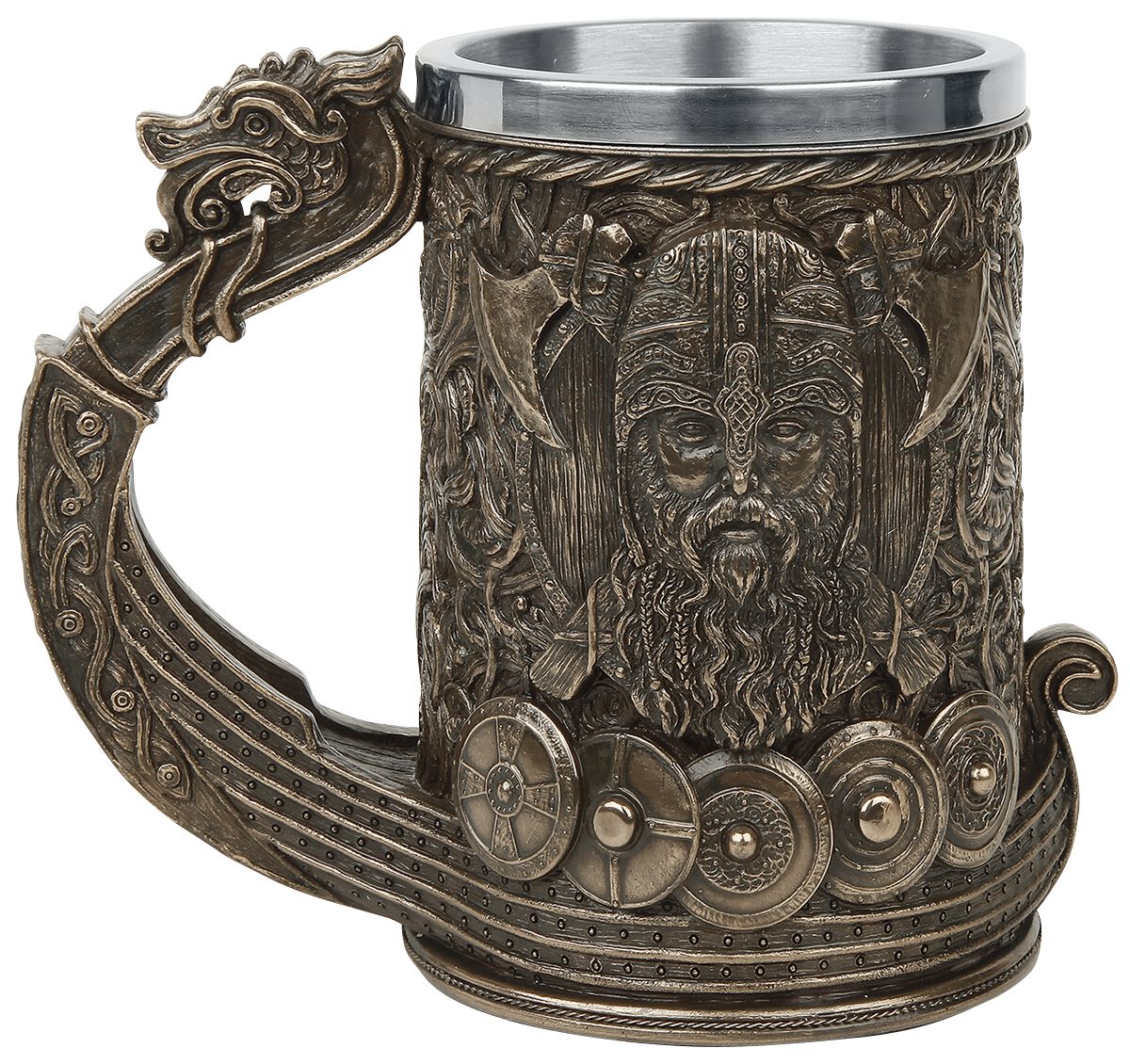 Bronze Drakkar Viking | Nemesis Now Beer Jug | EMP