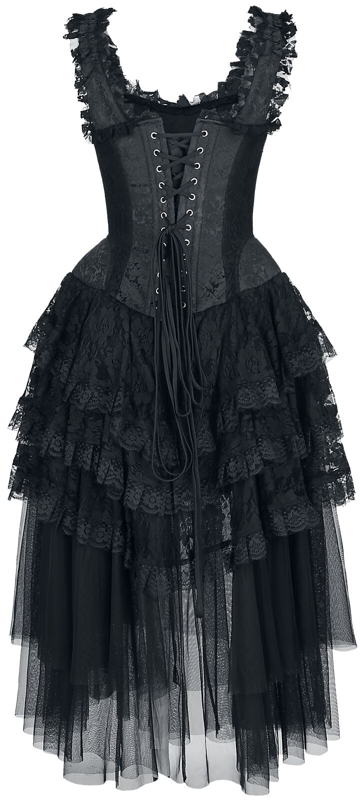 Elaborate Gothic Corset Dress | Gothicana by EMP Midi Dress | EMP