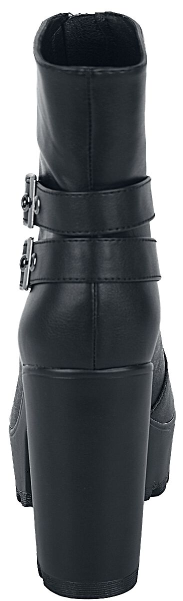 Peep-toe ankle boot with zip | Black Premium by EMP Boots | EMP