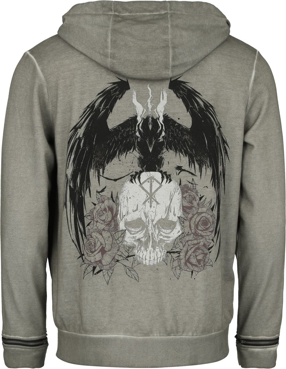 Vintage-style hoody jacket | Black Premium by EMP Hooded zip | EMP