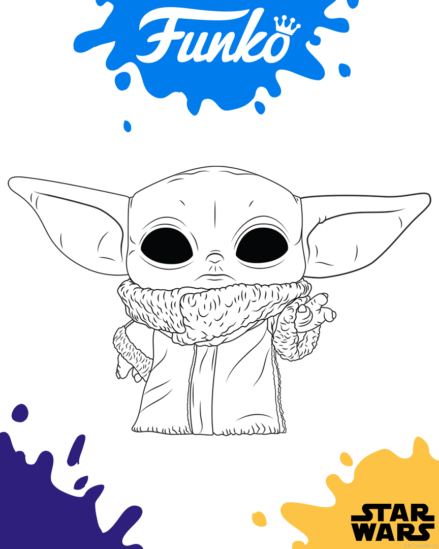 star wars funko pop coloring pages