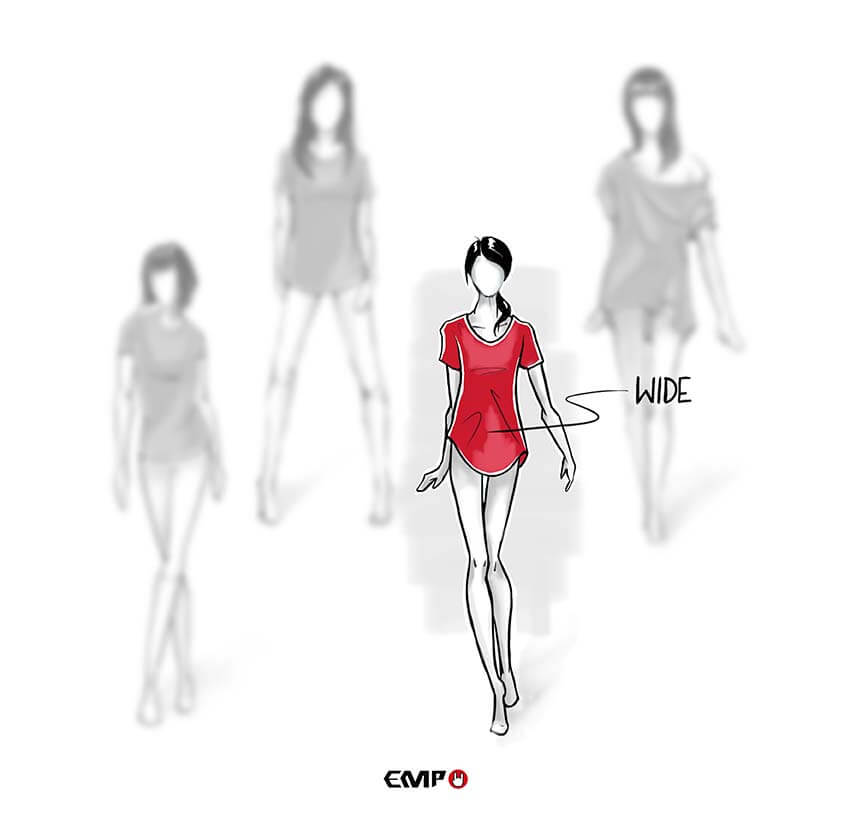 Ladies Extended Shoulder Tee | Urban Classics T-Shirt | EMP